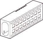 Patchbox F/16Xrj45 Utp/Ftp Hv - Lexcom patchpaneler - El og Vvs Materialer - Elmaterial A/S
