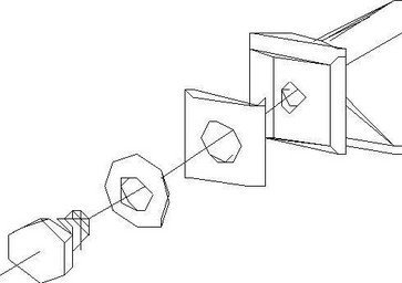Tabula bolt 8MM med møtrik stk pos= 4st - Tabula Tavlesystem og ...