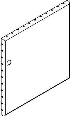 Tabula låge bredde 4M højde 8M grå - Tabula Tavlesystem og tilbehør ...