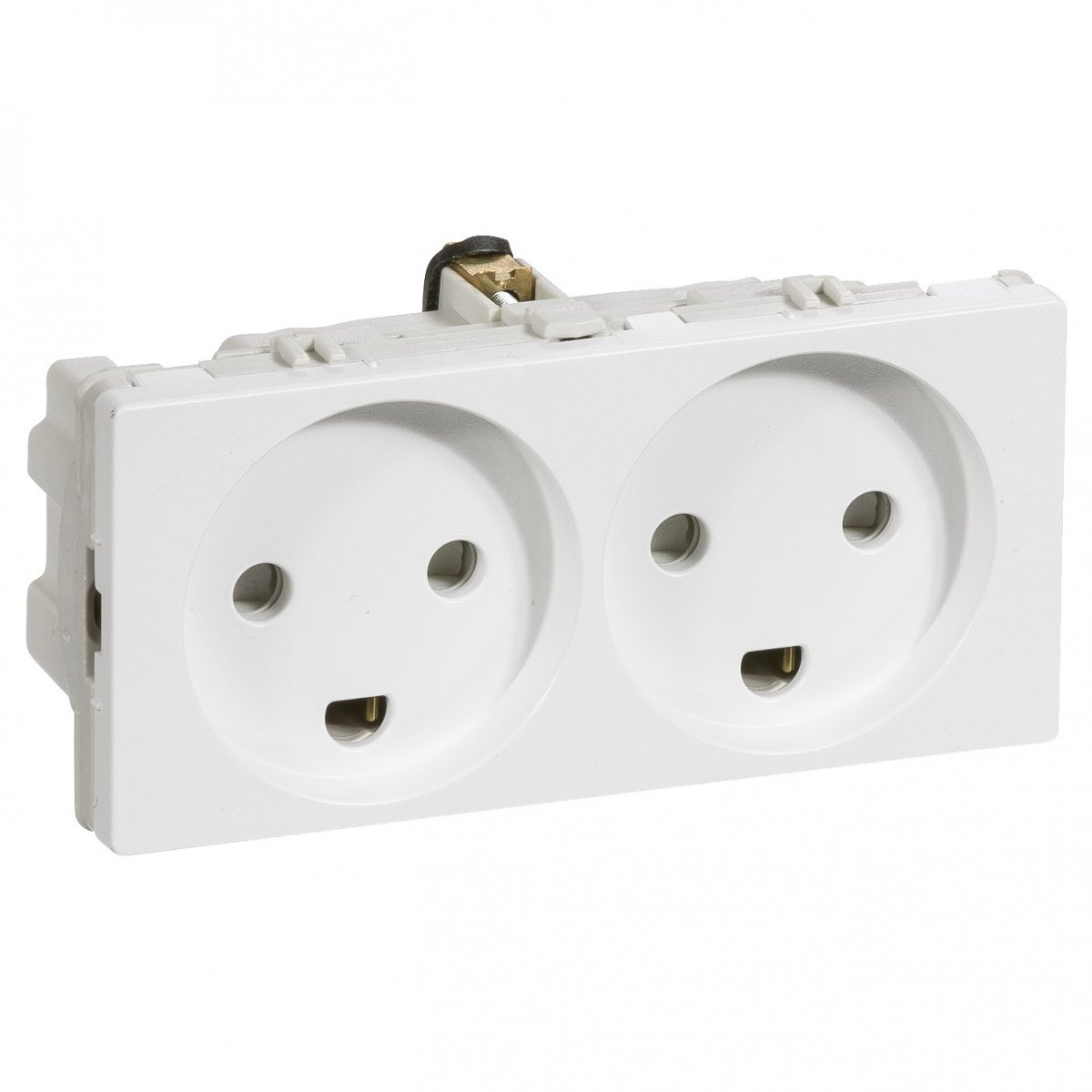 Fuga Stikkontakt 2M 2P+Jord - Stikkontakter - El og Vvs Materialer ...